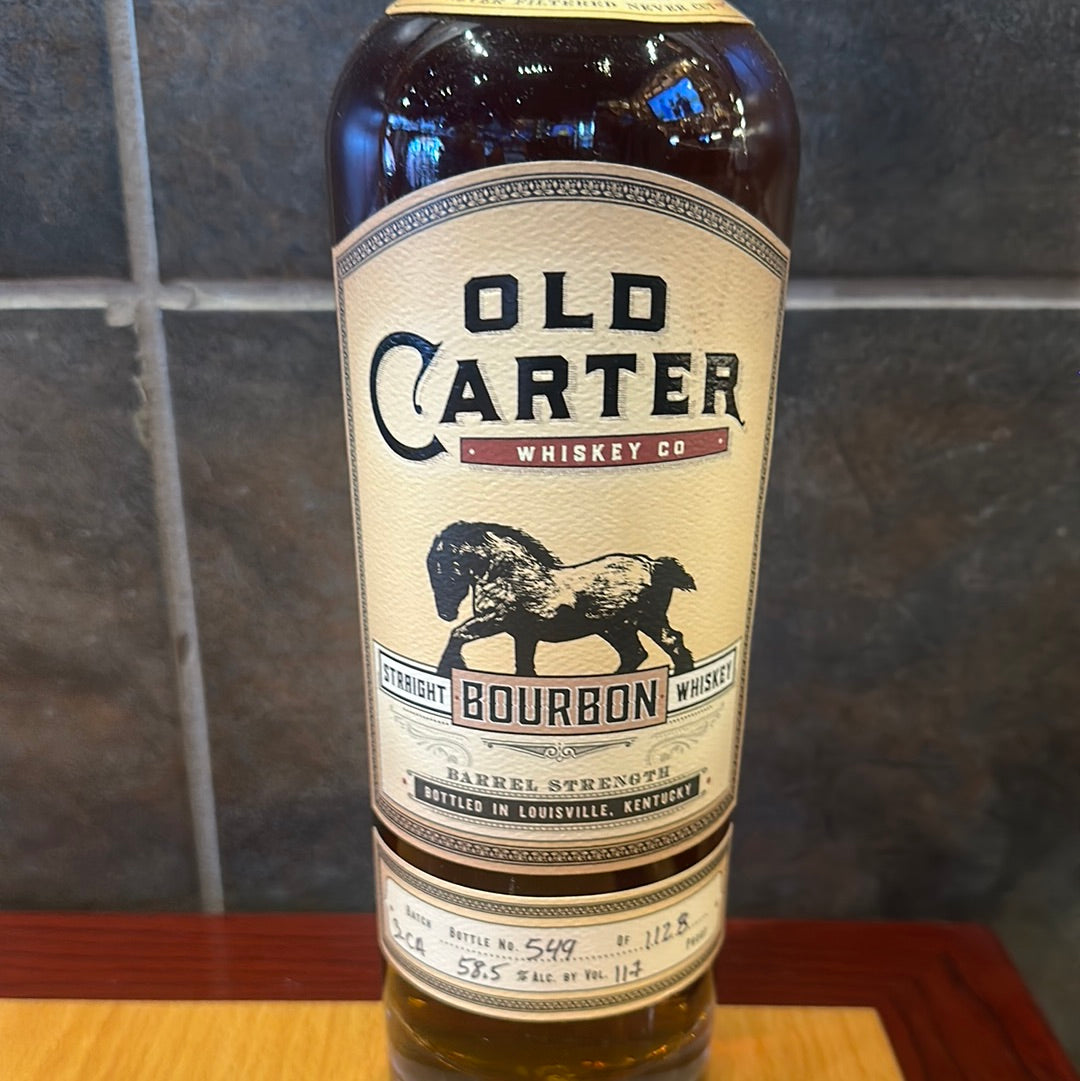 Old Carter Straight Bourbon Whiskey Batch 3-CA – Balboa's Tap House