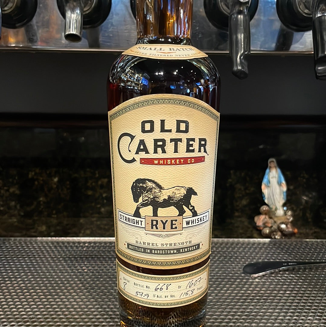 Old Carter Straight Rye Barrel Strength Batch 8 – Balboa's Tap House